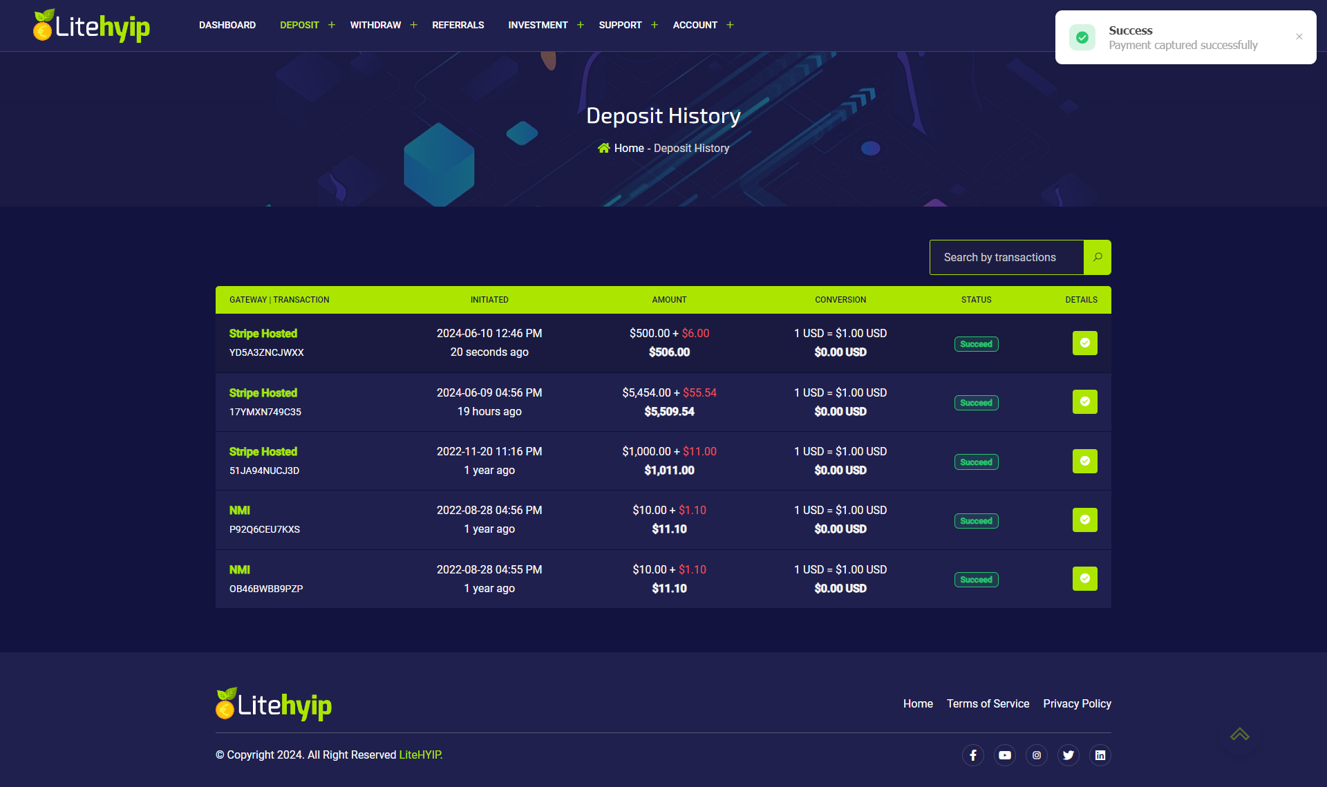 LiteHYIP - Simple HYIP Investment Platform by ViserLab | CodeCanyon