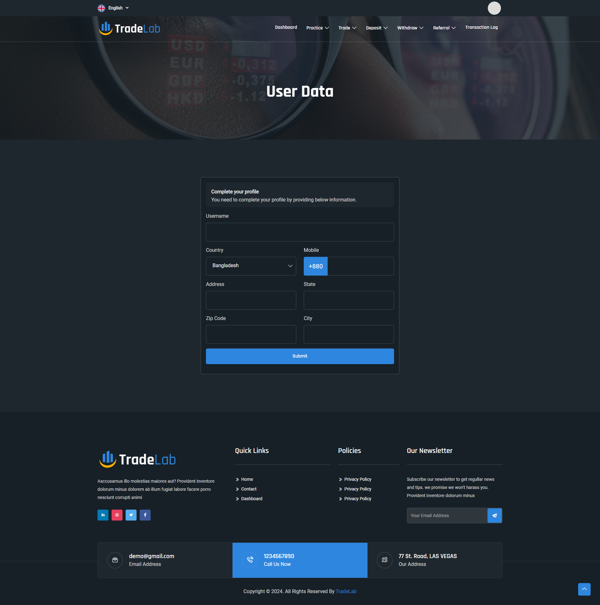 TradeLab - Online Trading Platform by ViserLab | CodeCanyon