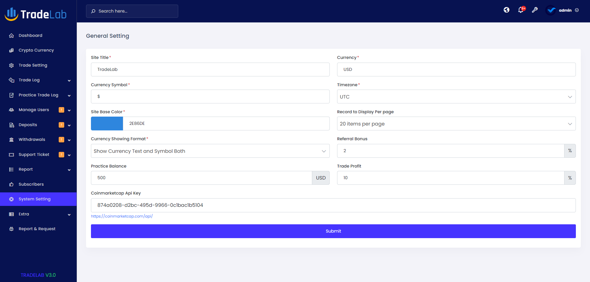 TradeLab - Online Trading Platform by ViserLab | CodeCanyon