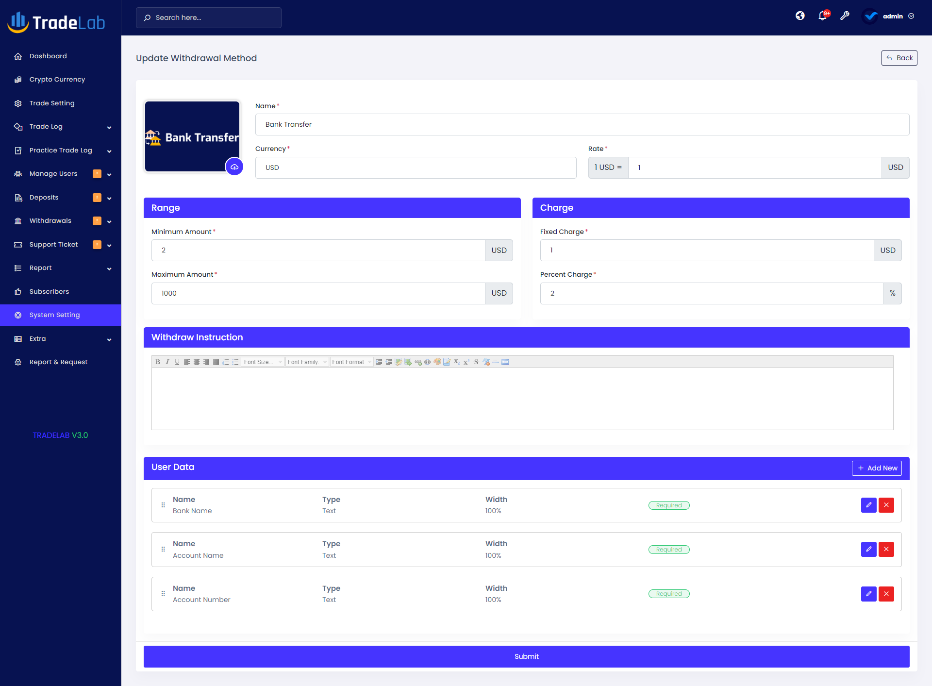 TradeLab - Online Trading Platform by ViserLab | CodeCanyon