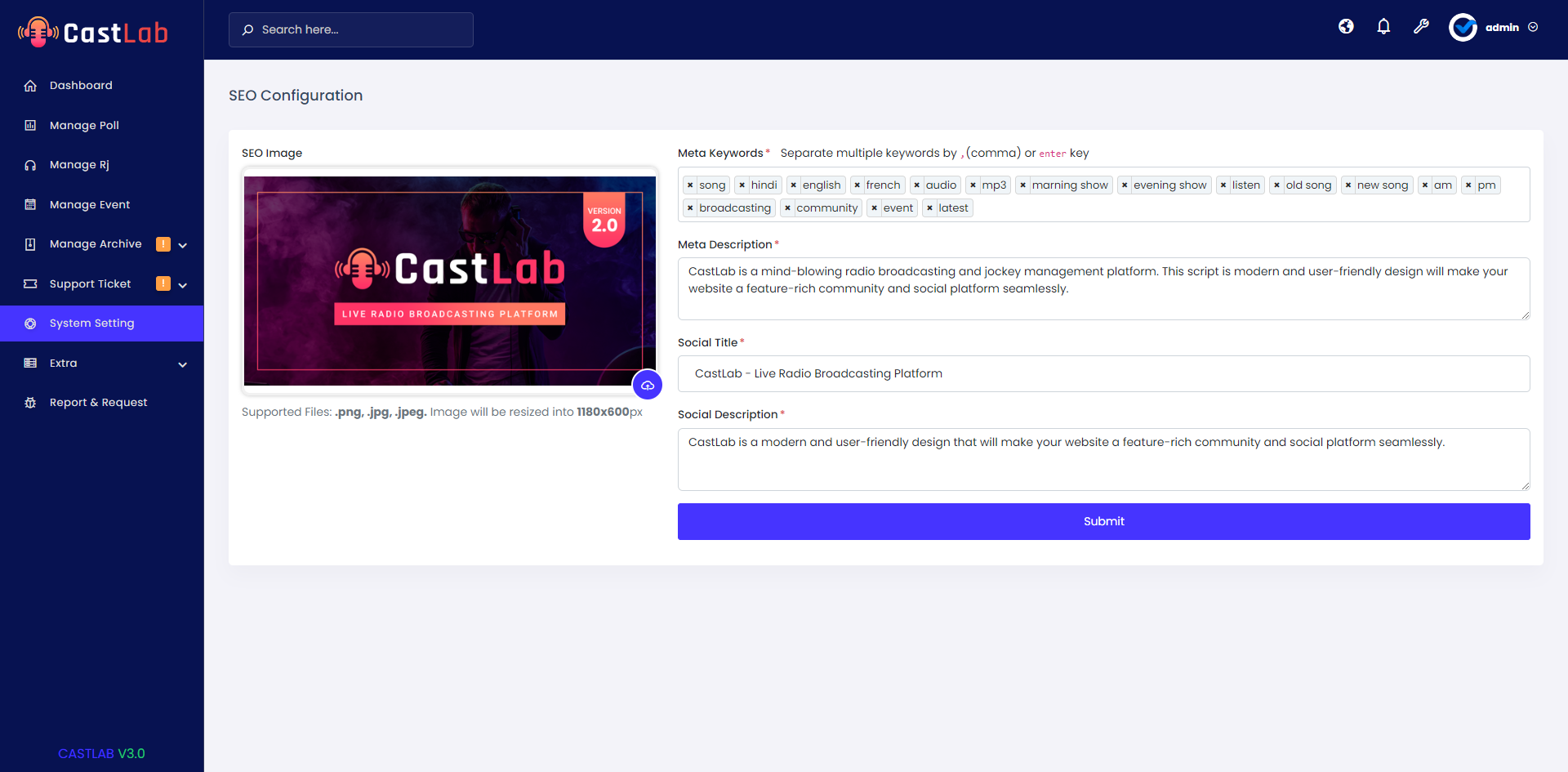 CastLab - Live Radio Broadcasting Platform by ViserLab | CodeCanyon
