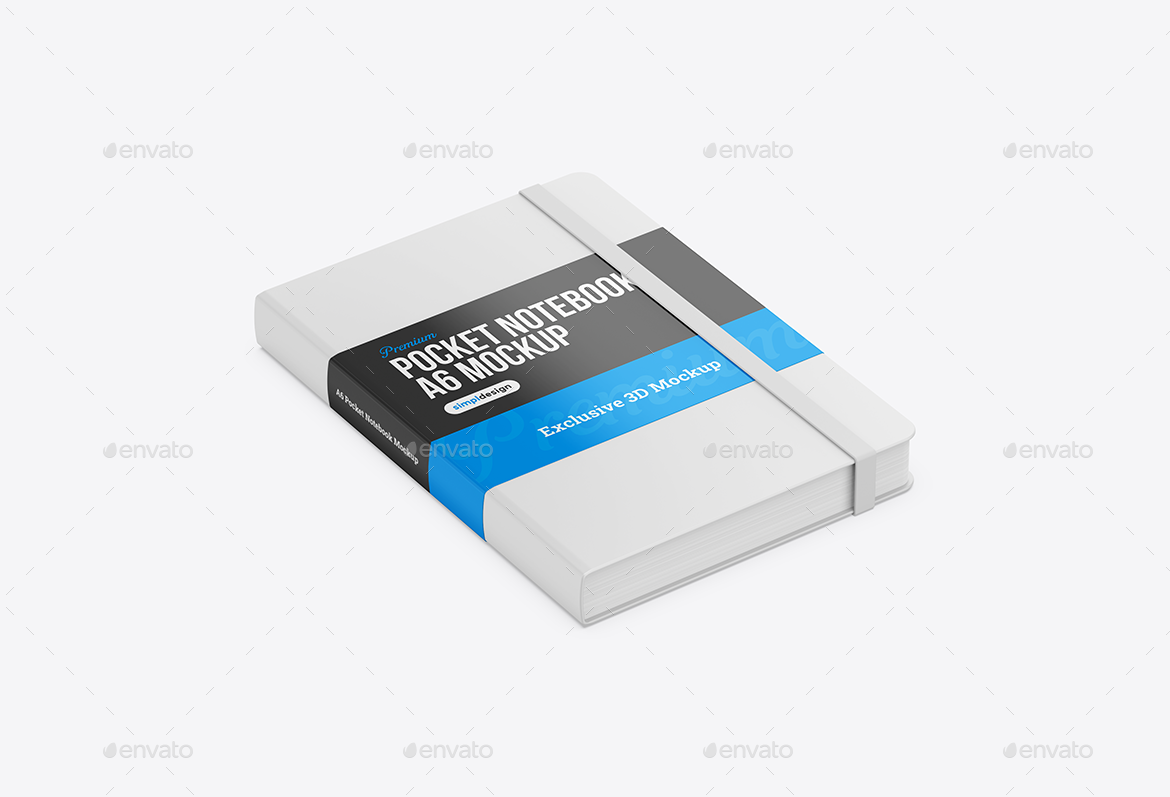 A6 Pocket Notebook Mockup, Graphics | GraphicRiver