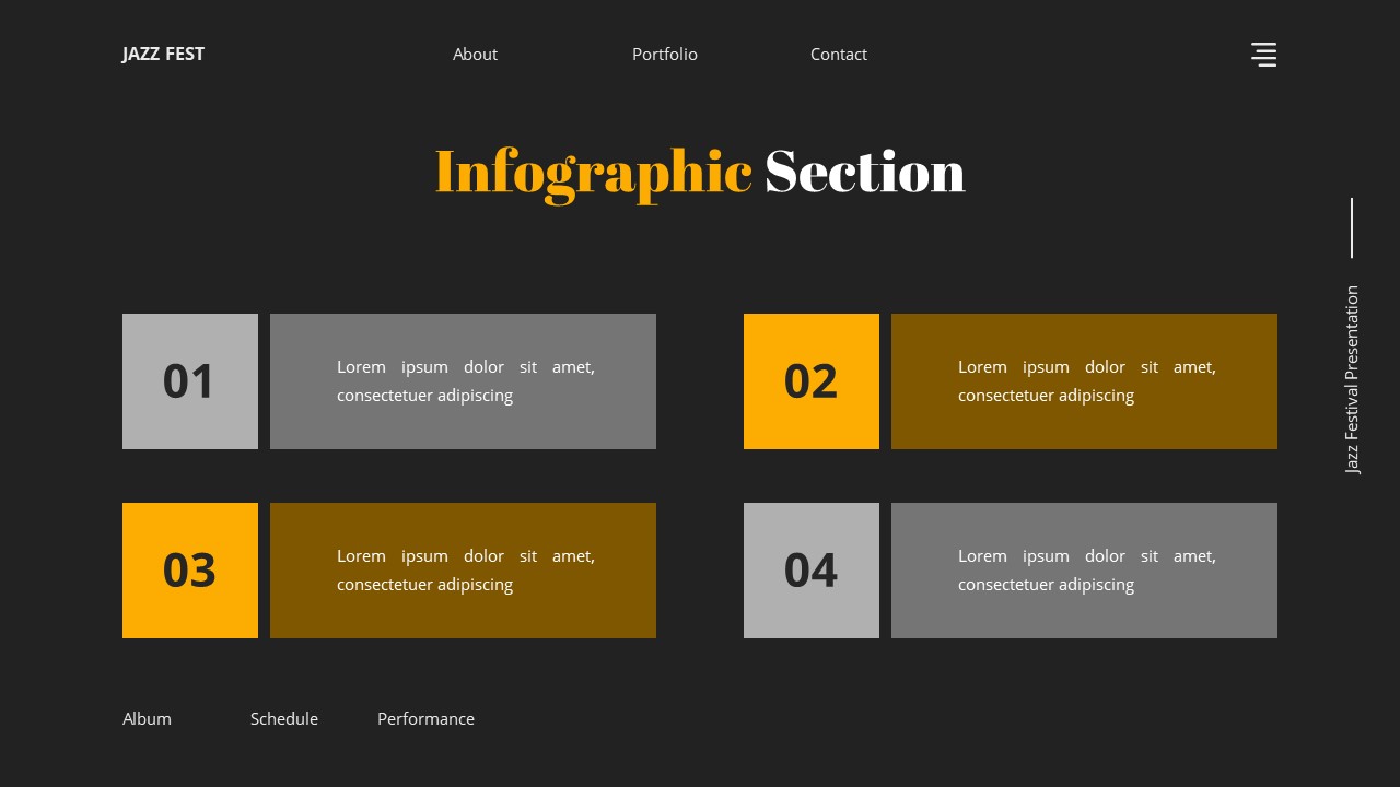 Jazz Fest - Music Festival Keynote Templates, Presentation Templates