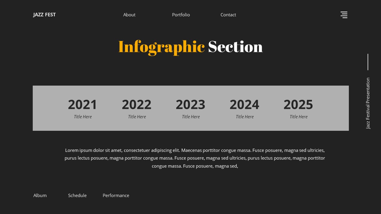 Jazz Fest - Music Festival Keynote Templates, Presentation Templates