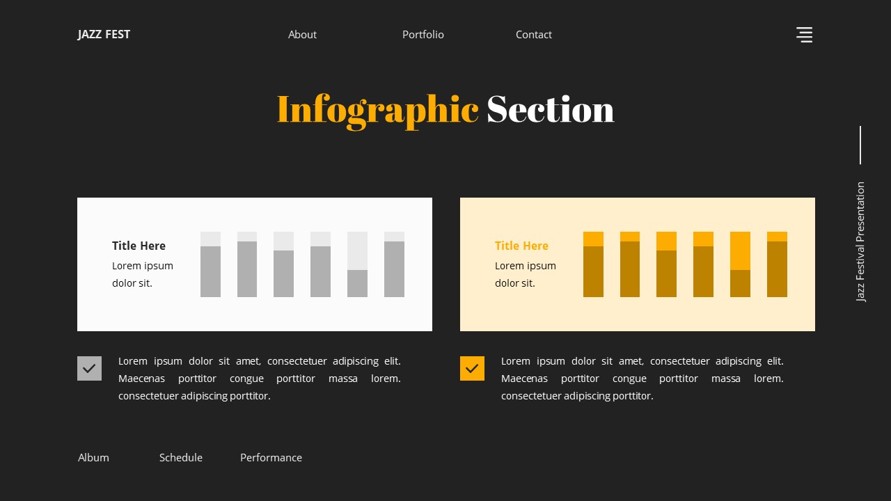 Jazz Fest - Music Festival Keynote Templates, Presentation Templates