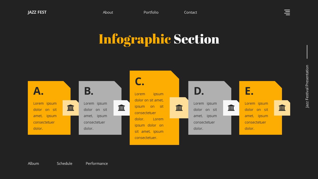 Jazz Fest - Music Festival Keynote Templates, Presentation Templates