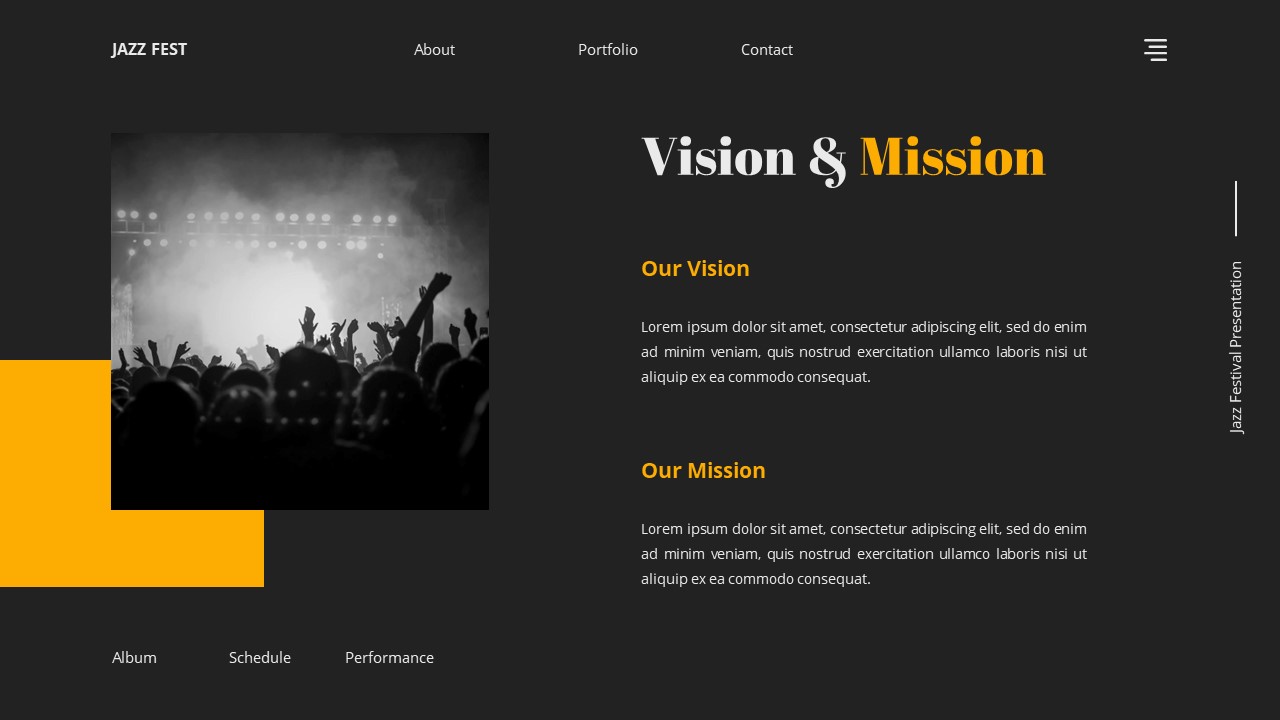 Jazz Fest - Music Festival Keynote Templates, Presentation Templates