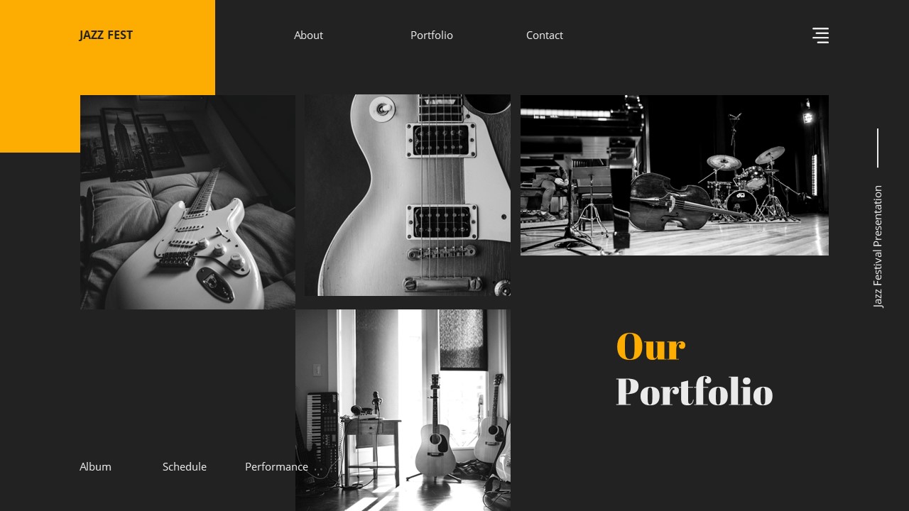 Jazz Fest - Music Festival Keynote Templates, Presentation Templates