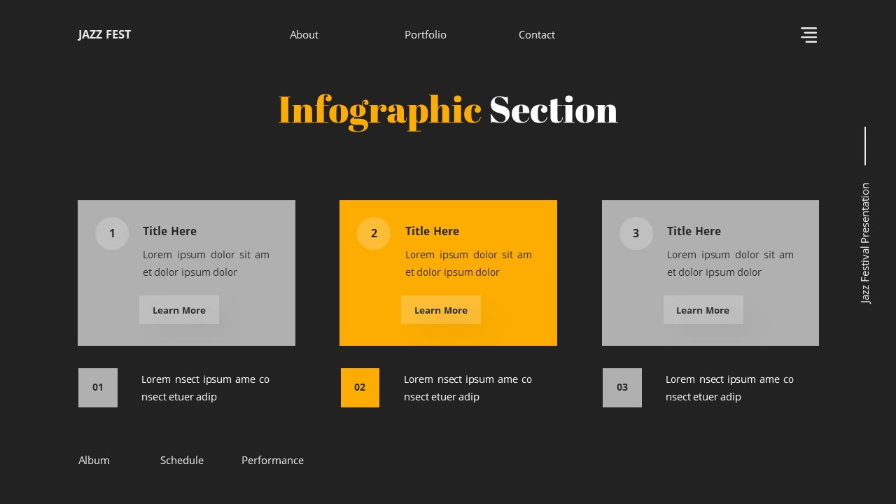 Jazz Fest - Music Festival Keynote Templates, Presentation Templates