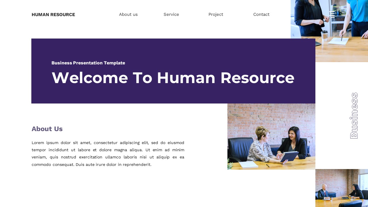 Human Resource - Business Google Slide Templates, Presentation Templates