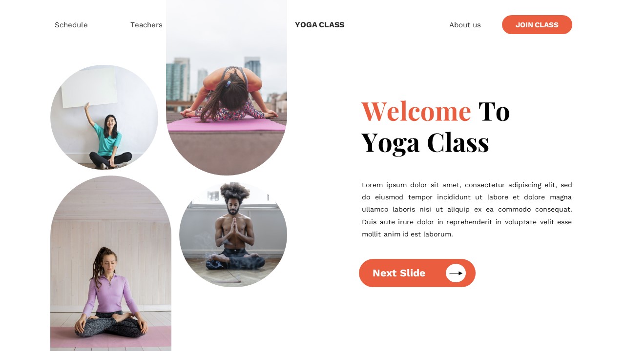 Yoga Class - Yoga Class Powerpoint Templates, Presentation Templates