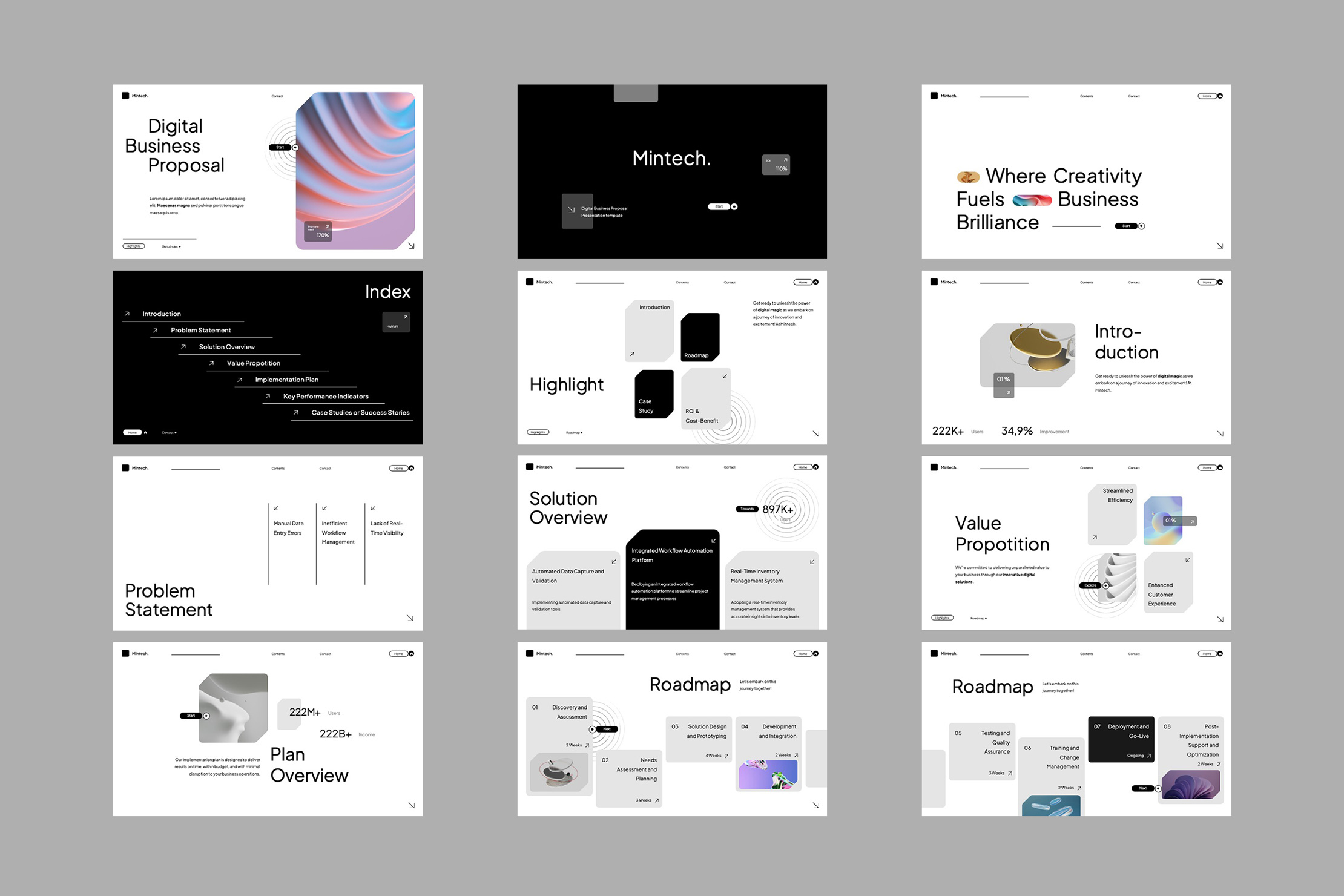 Mintech - Interactive Morph Animated Digital Business Presentation ...