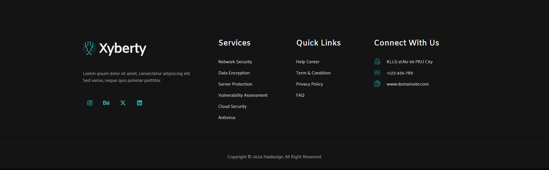 Xyberty - Cyber Security Elementor Template Kit by Haidezign | ThemeForest
