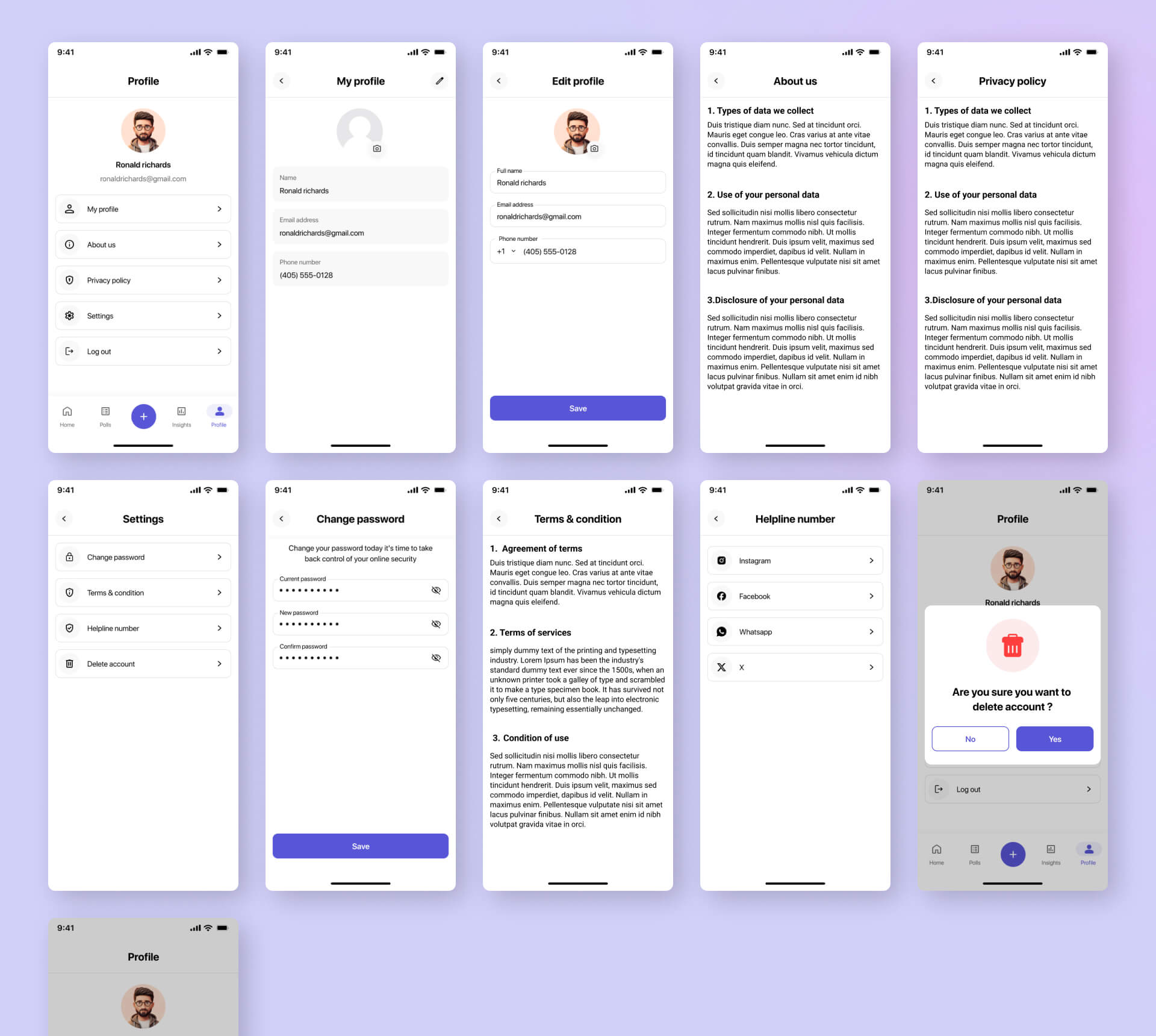 PollStream UI template | TrendVote Social Poll App in Flutter by fluttersapp