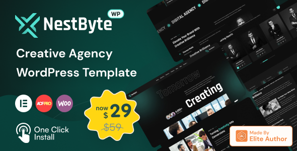 Nestbyte- Creative Agency and Startup WordPress Theme by TeconceTheme