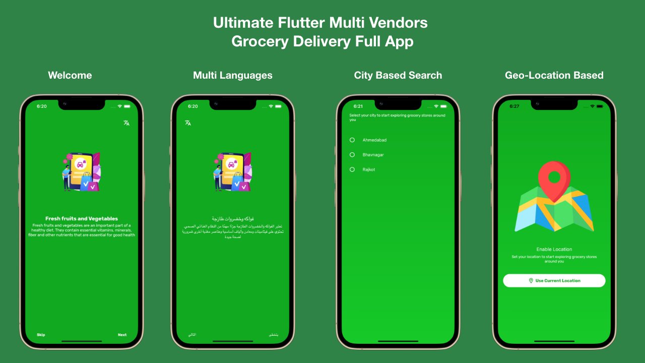 grocery / delivery services / ecommerce multi vendors(android + iOS ...