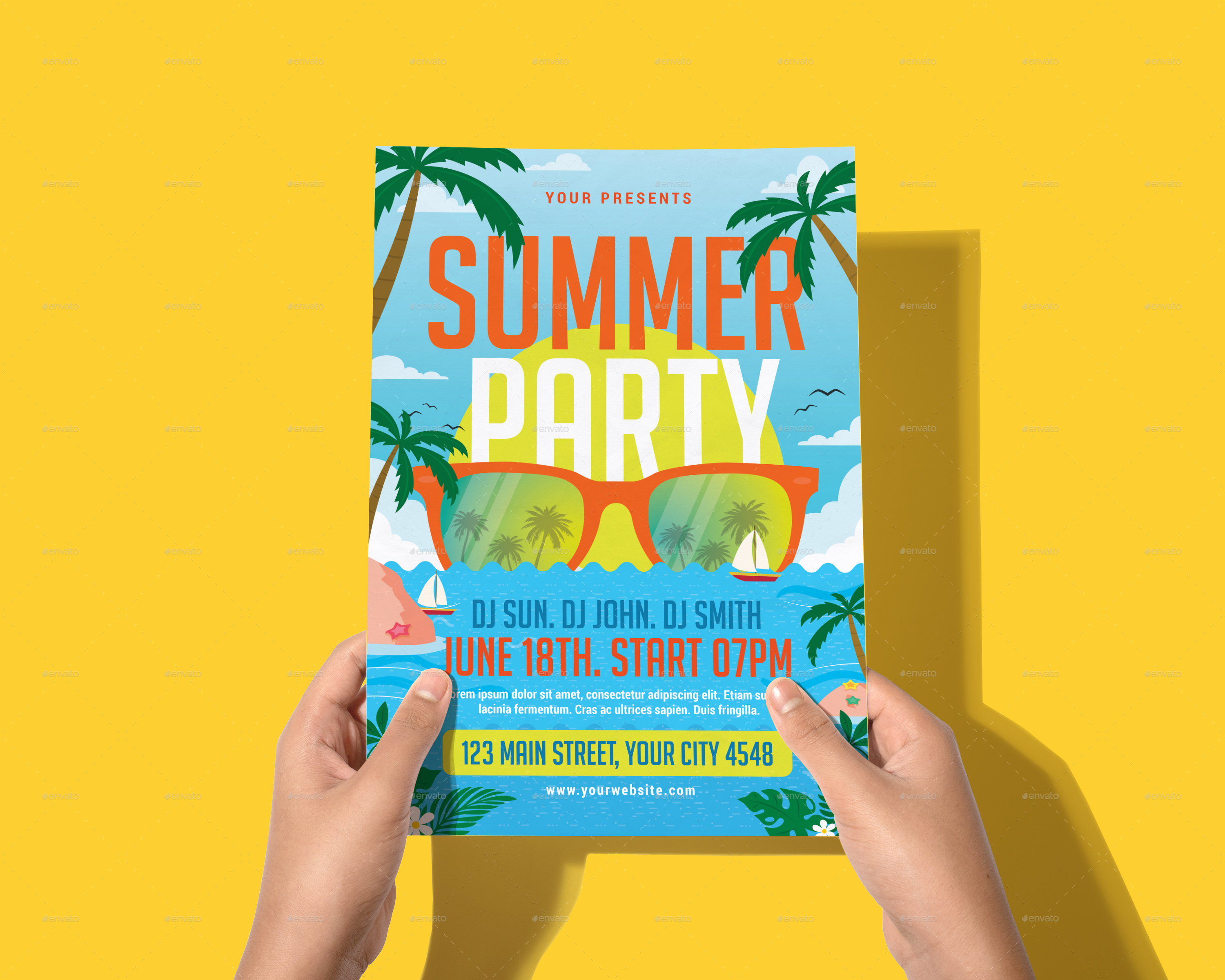 Summer Flyer, Print Templates | GraphicRiver