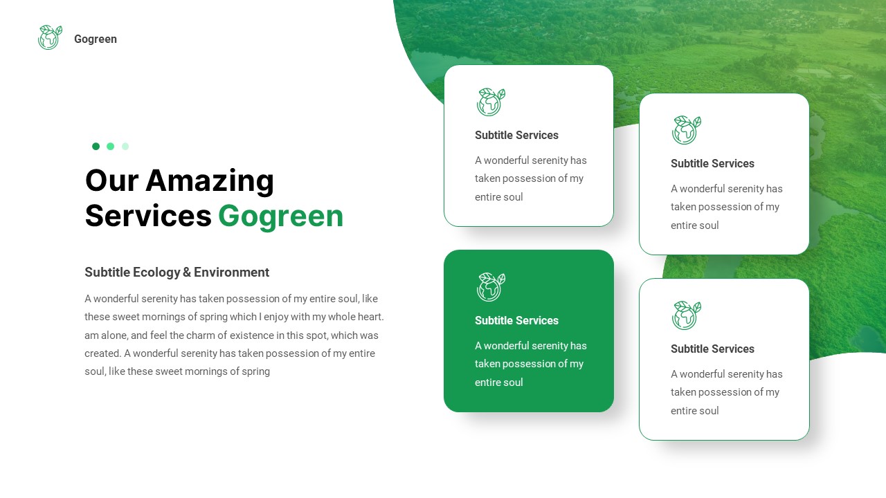 Gogreen - Environment & Ecology PowerPoint Template, Presentation Templates