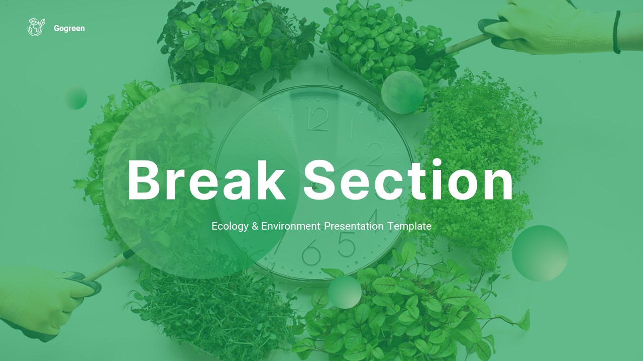 Gogreen - Environment & Ecology PowerPoint Template, Presentation Templates