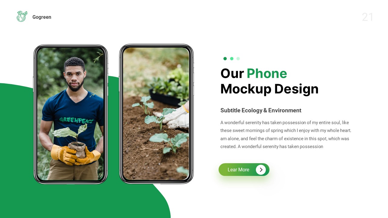 Gogreen - Environment & Ecology PowerPoint Template, Presentation Templates