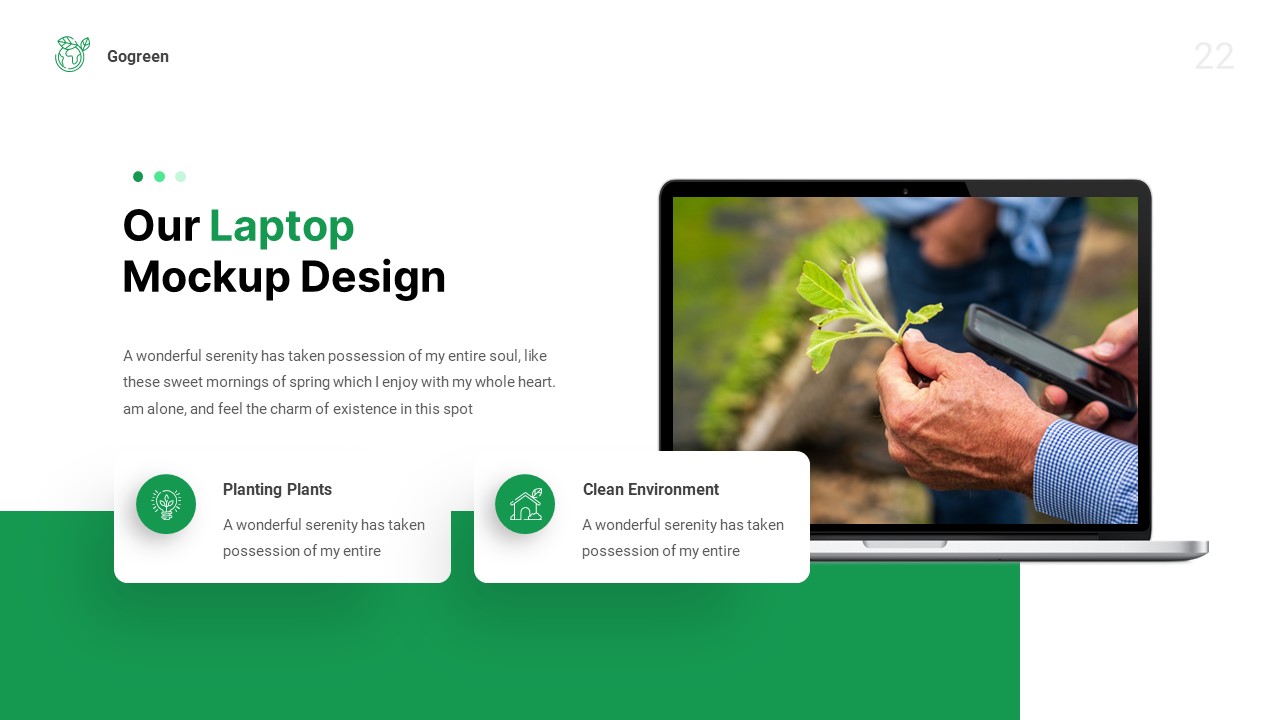 Gogreen - Environment & Ecology PowerPoint Template, Presentation Templates