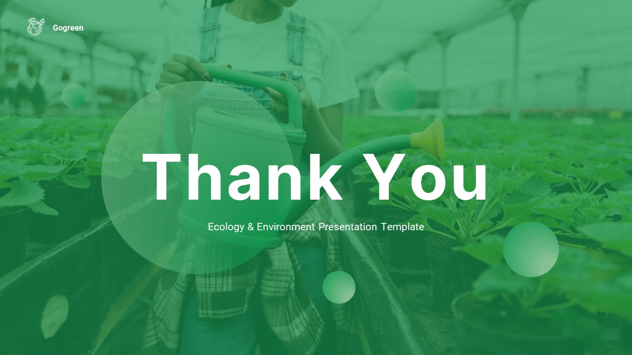 Gogreen - Environment & Ecology PowerPoint Template, Presentation Templates