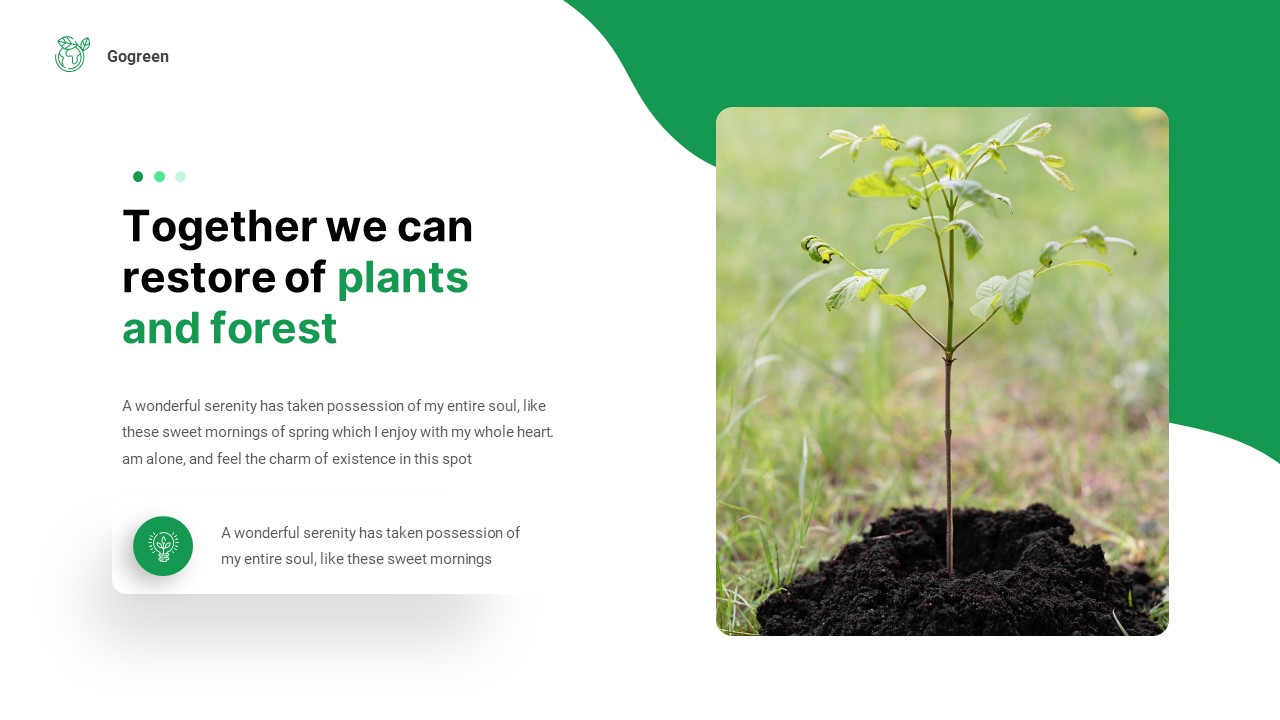 Gogreen - Environment & Ecology PowerPoint Template, Presentation Templates