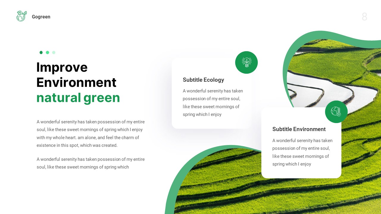 Gogreen - Environment & Ecology PowerPoint Template, Presentation Templates