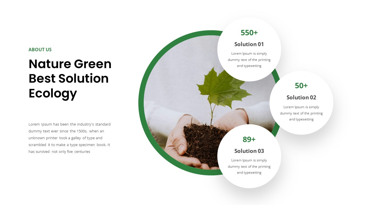 Nature Green PowerPoint Presentation Template, Presentation Templates