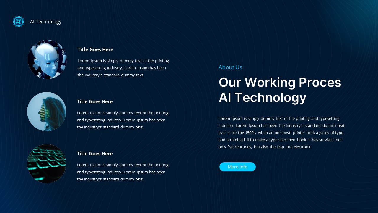 AI Technology PowerPoint Presentation Template, Presentation Templates