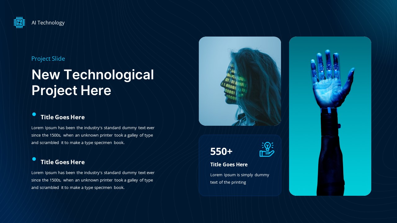 AI Technology PowerPoint Presentation Template, Presentation Templates