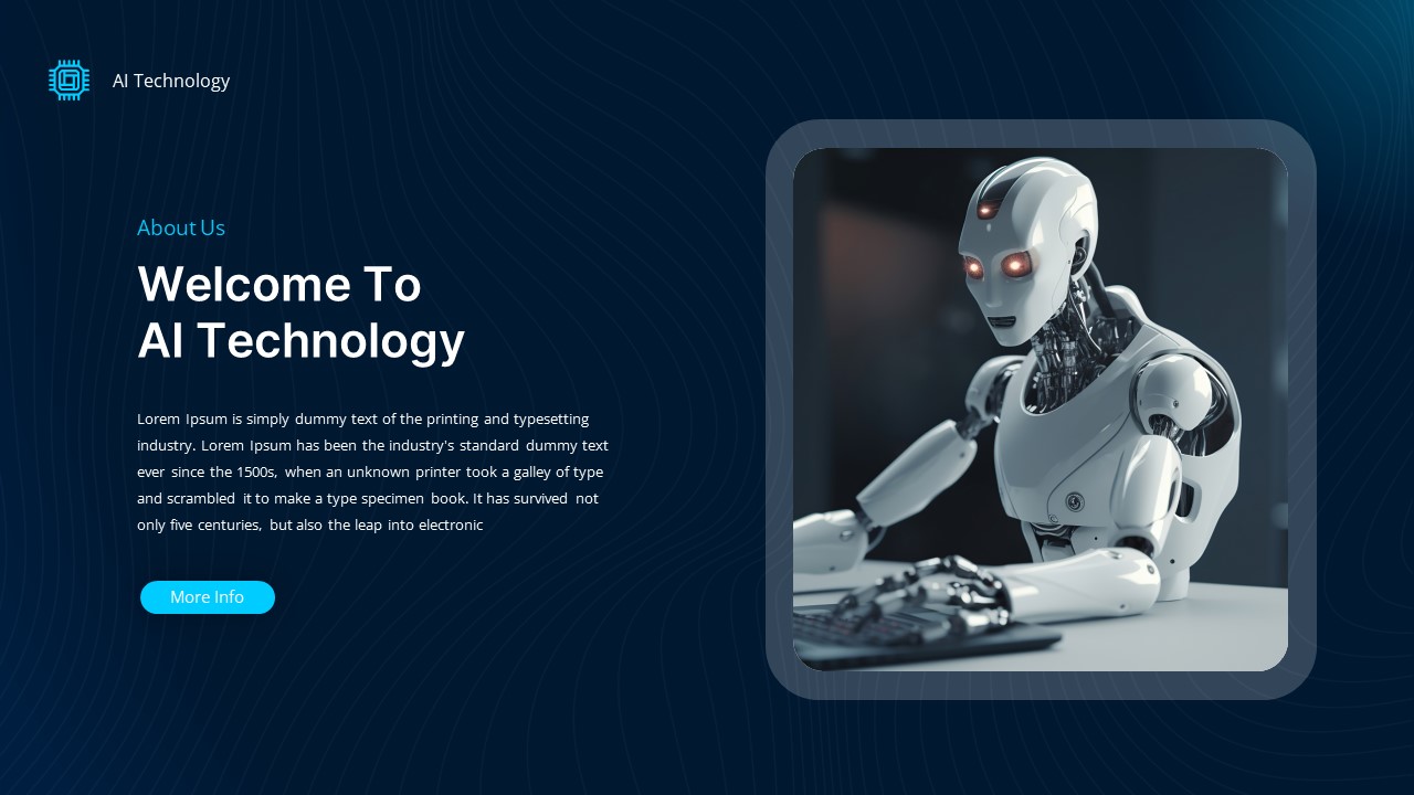 AI Technology PowerPoint Presentation Template, Presentation Templates
