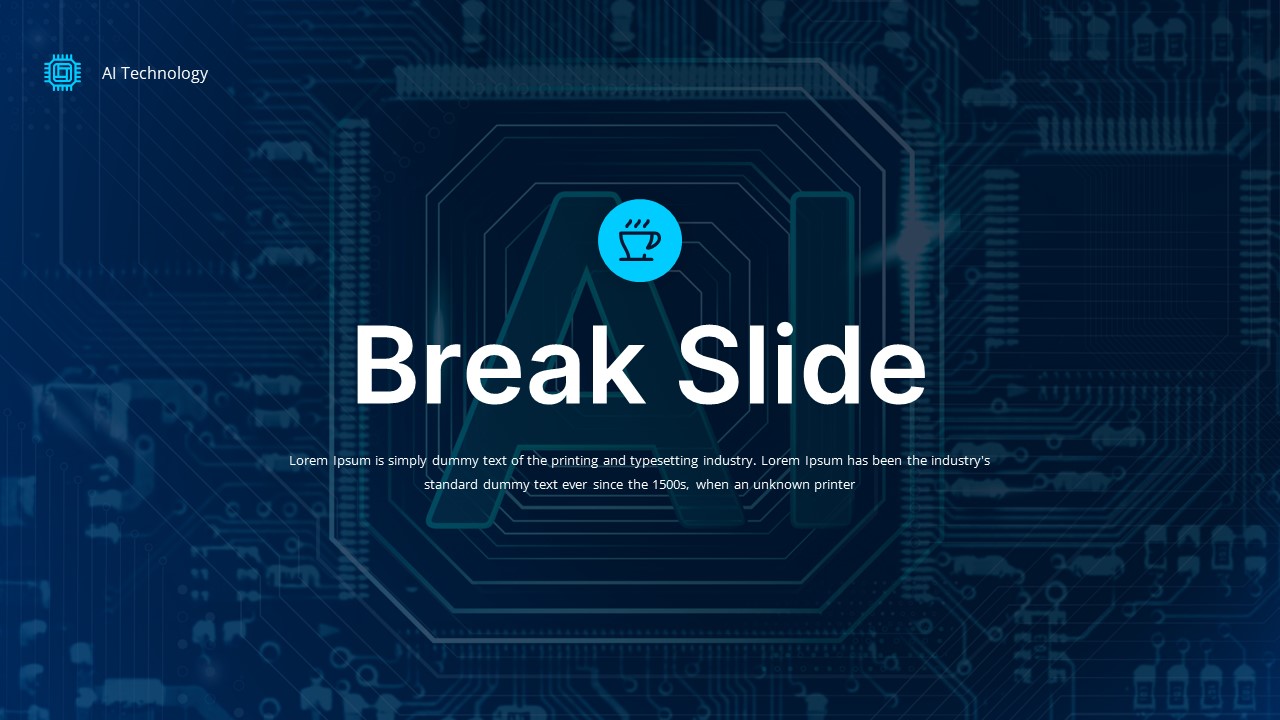 AI Technology PowerPoint Presentation Template, Presentation Templates