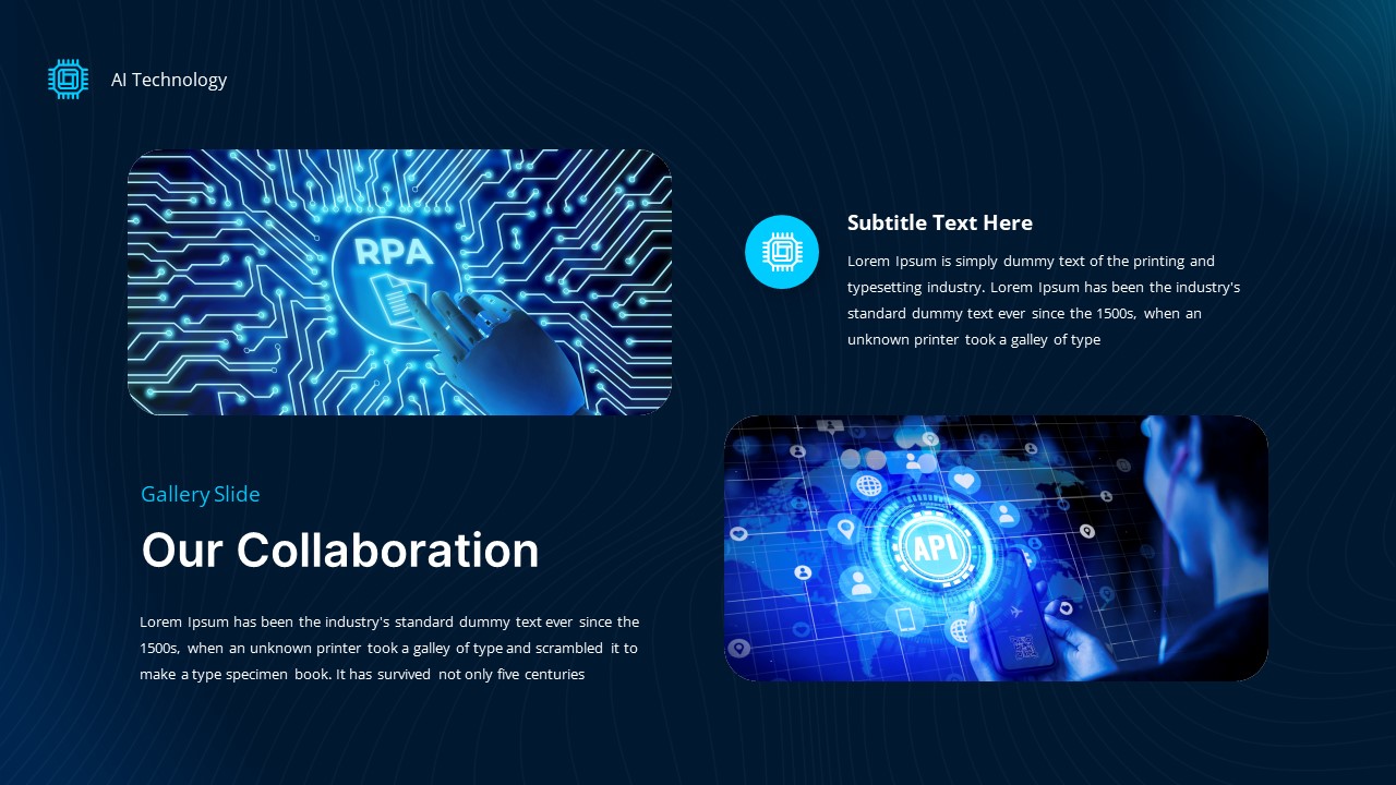 AI Technology PowerPoint Presentation Template, Presentation Templates
