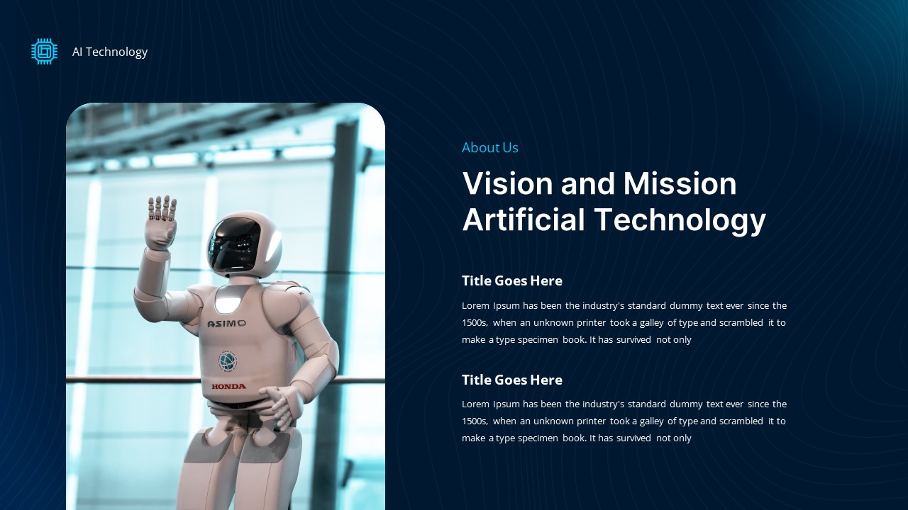 AI Technology PowerPoint Presentation Template, Presentation Templates