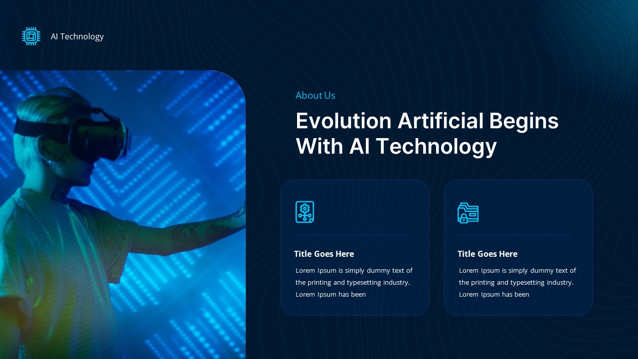 AI Technology PowerPoint Presentation Template, Presentation Templates