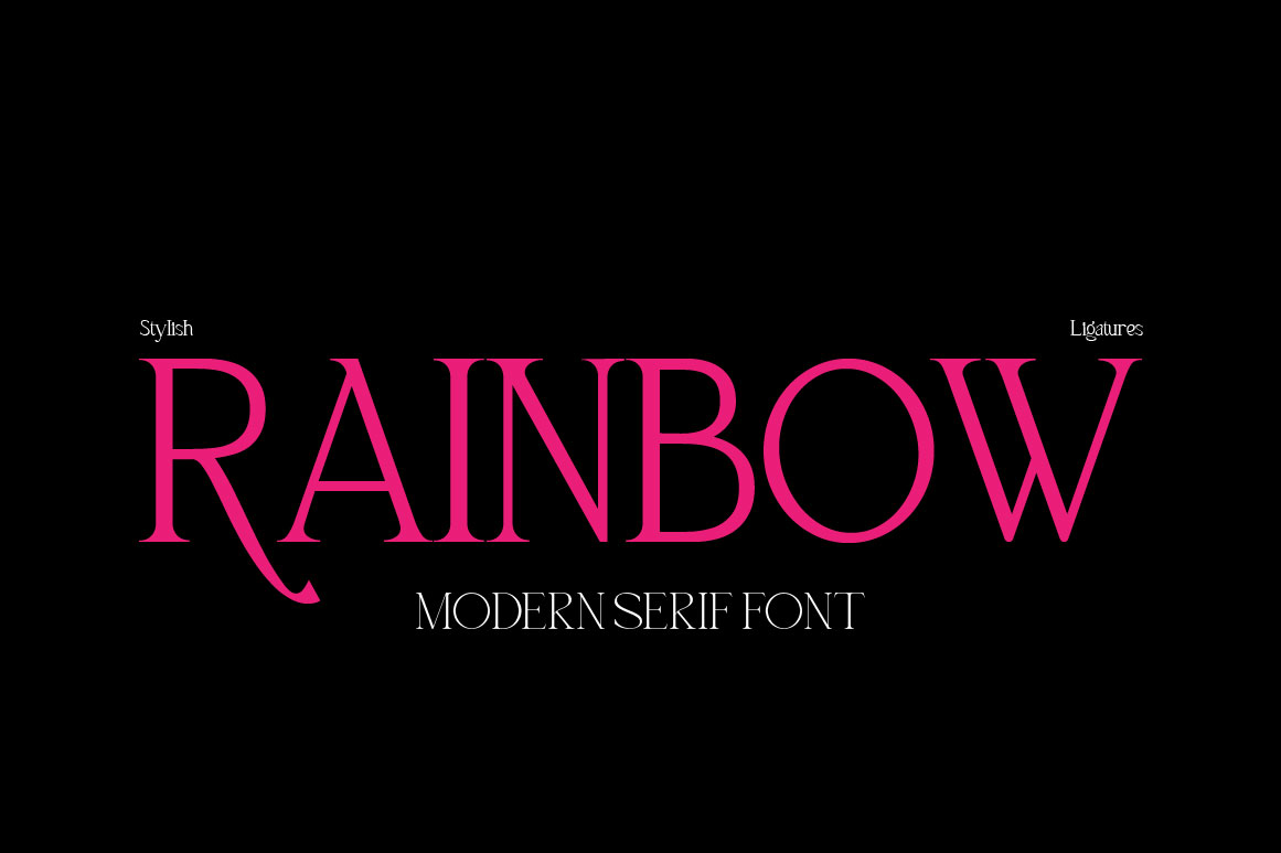 Rainbow Font, Fonts | GraphicRiver