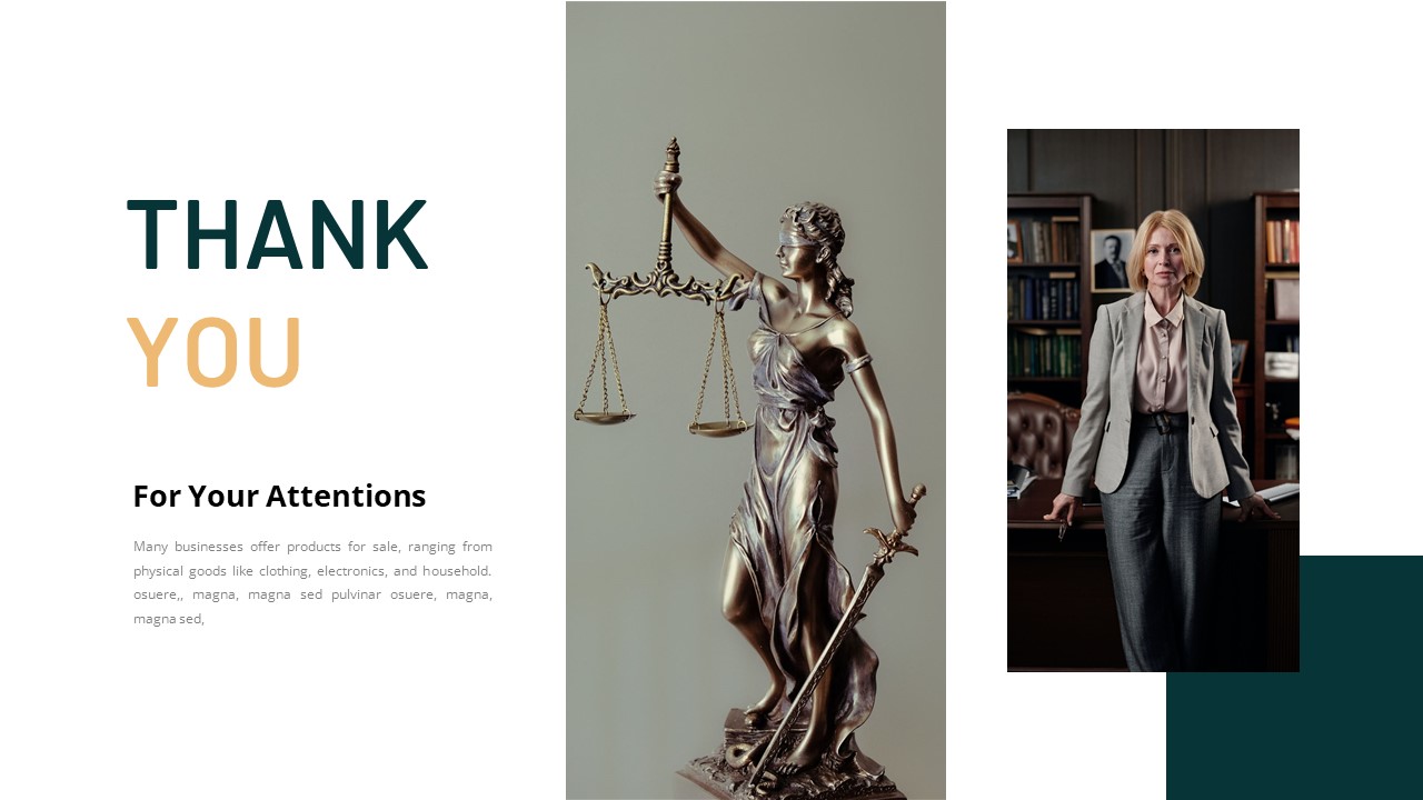 Attorned - Lawyer and Attorney PowerPoint Template, Presentation Templates