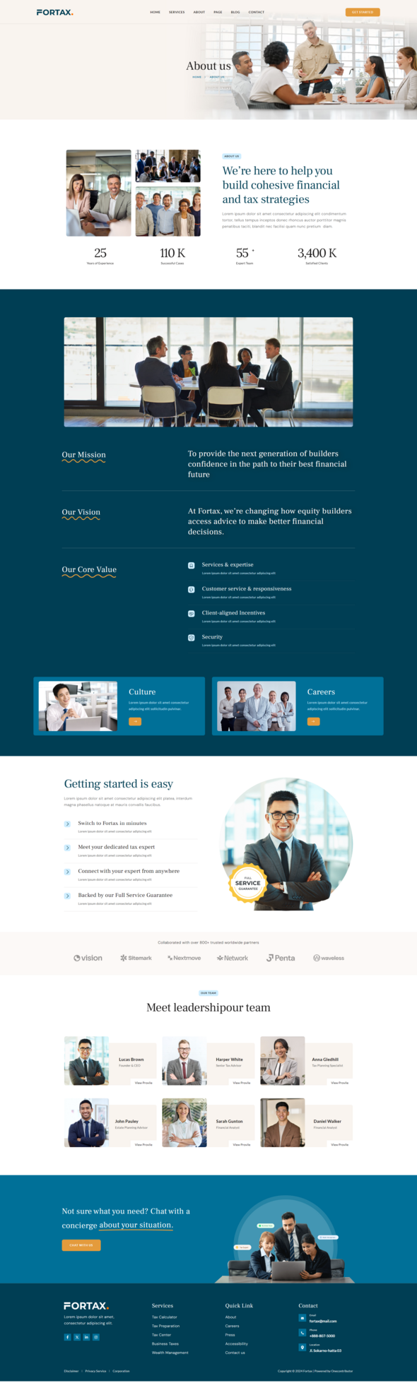 Fortax - Tax Advisor & Financial Consulting Elementor Template Kit by ...