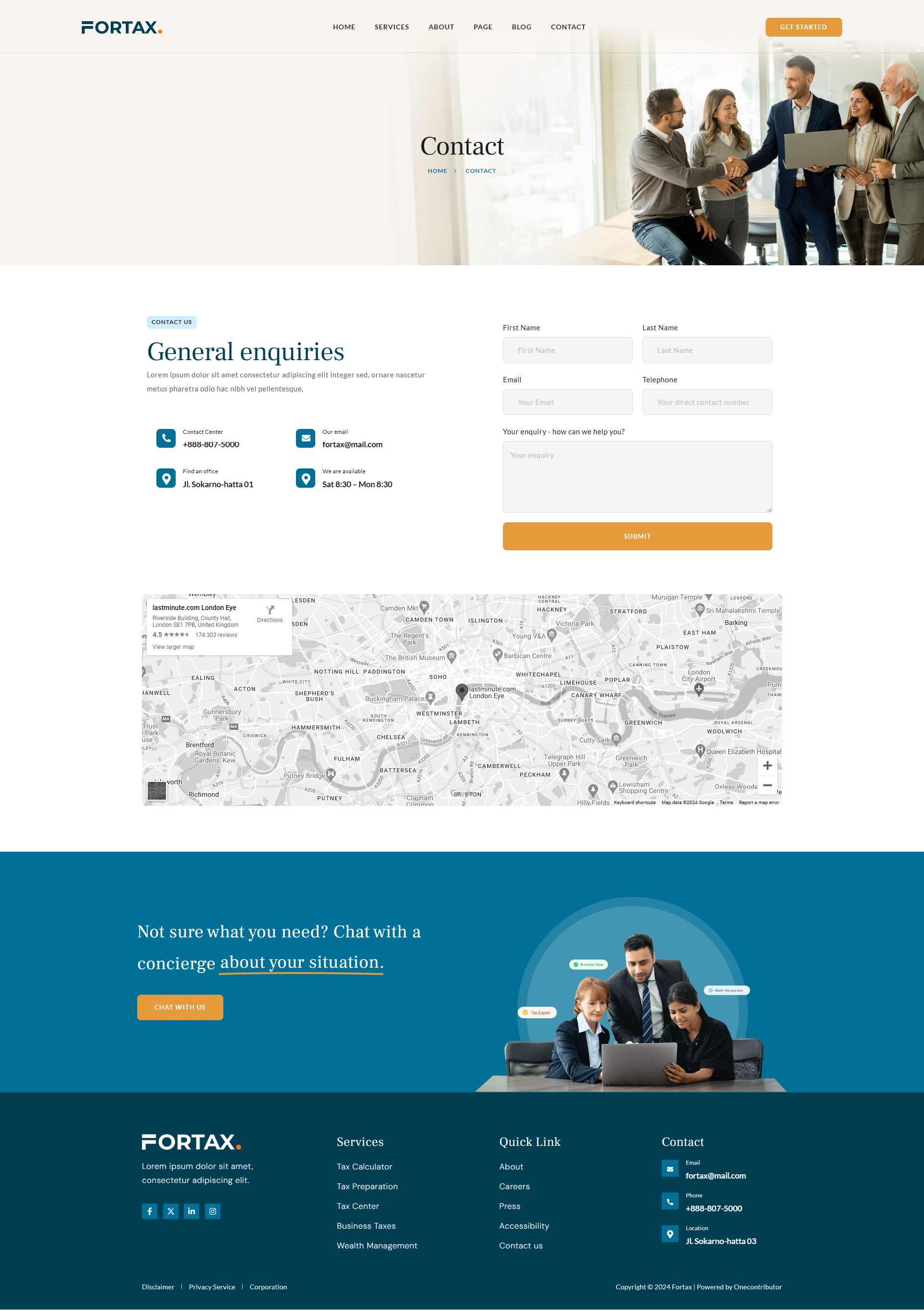 Fortax - Tax Advisor & Financial Consulting Elementor Template Kit by ...