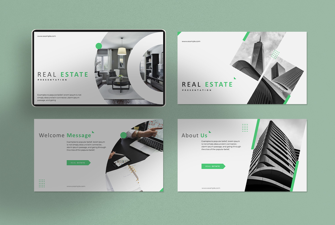Real Estate PowerPoint Presentation Template, Presentation Templates