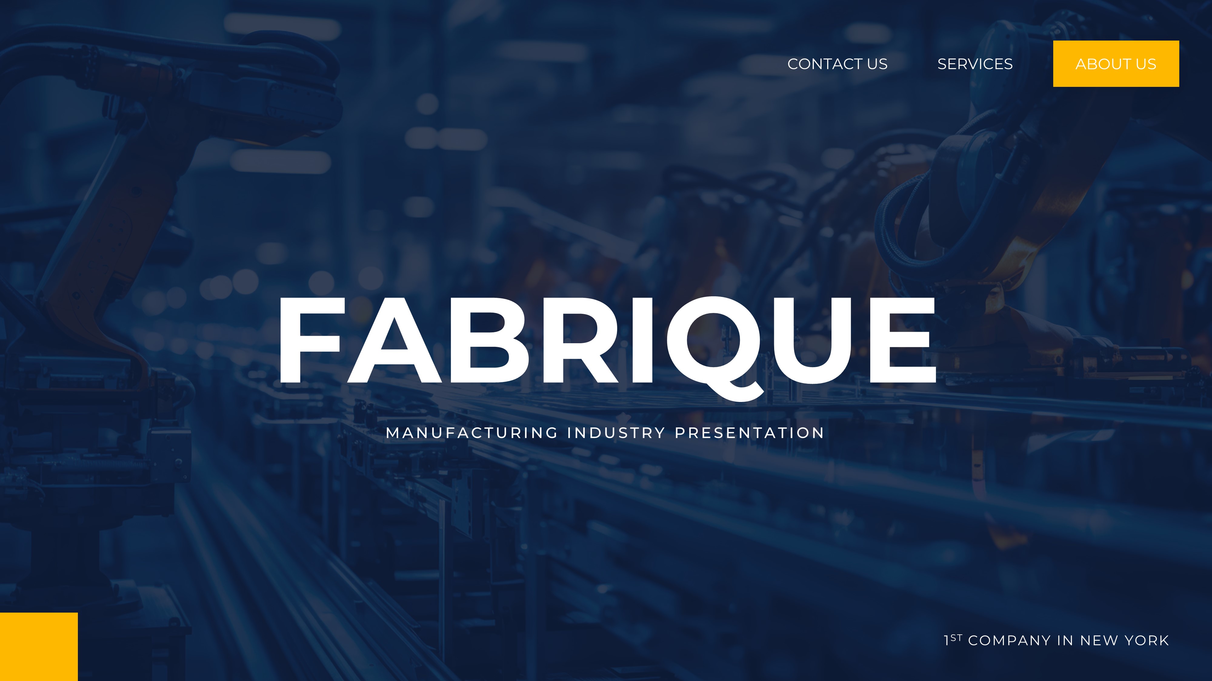 Fabrique - Manufacturing Industry PowerPoint Template, Presentation ...
