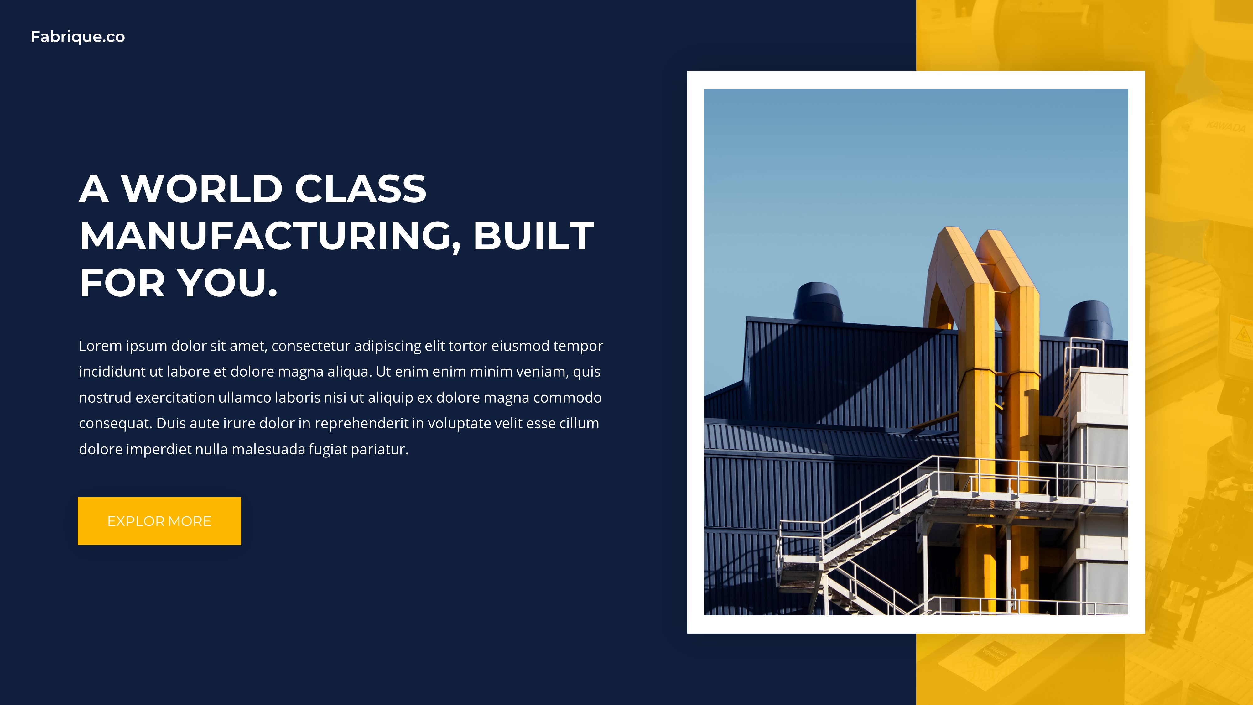 Fabrique - Manufacturing Industry PowerPoint Template, Presentation ...
