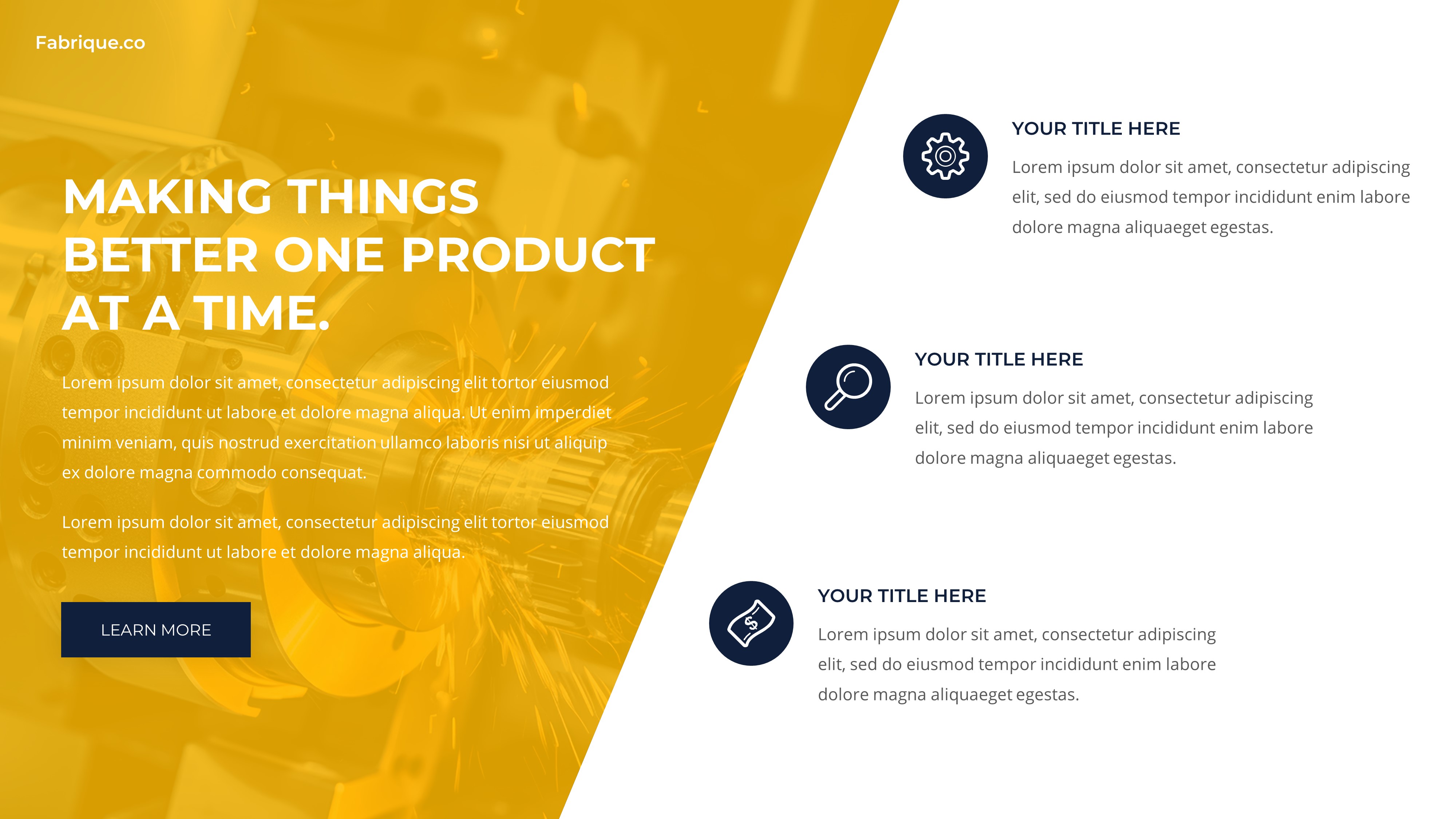Fabrique - Manufacturing Industry PowerPoint Template, Presentation ...