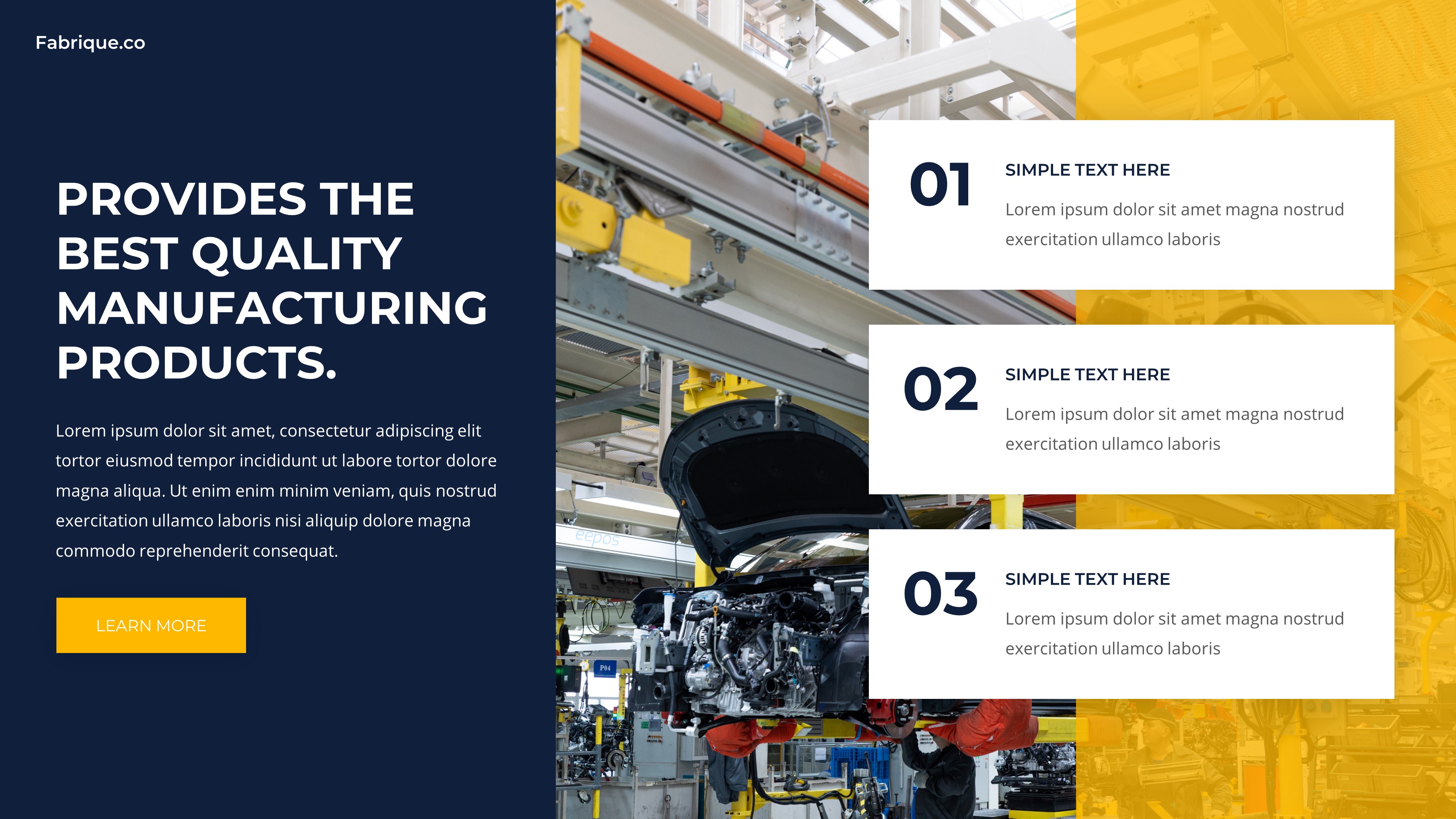 Fabrique - Manufacturing Industry PowerPoint Template, Presentation ...