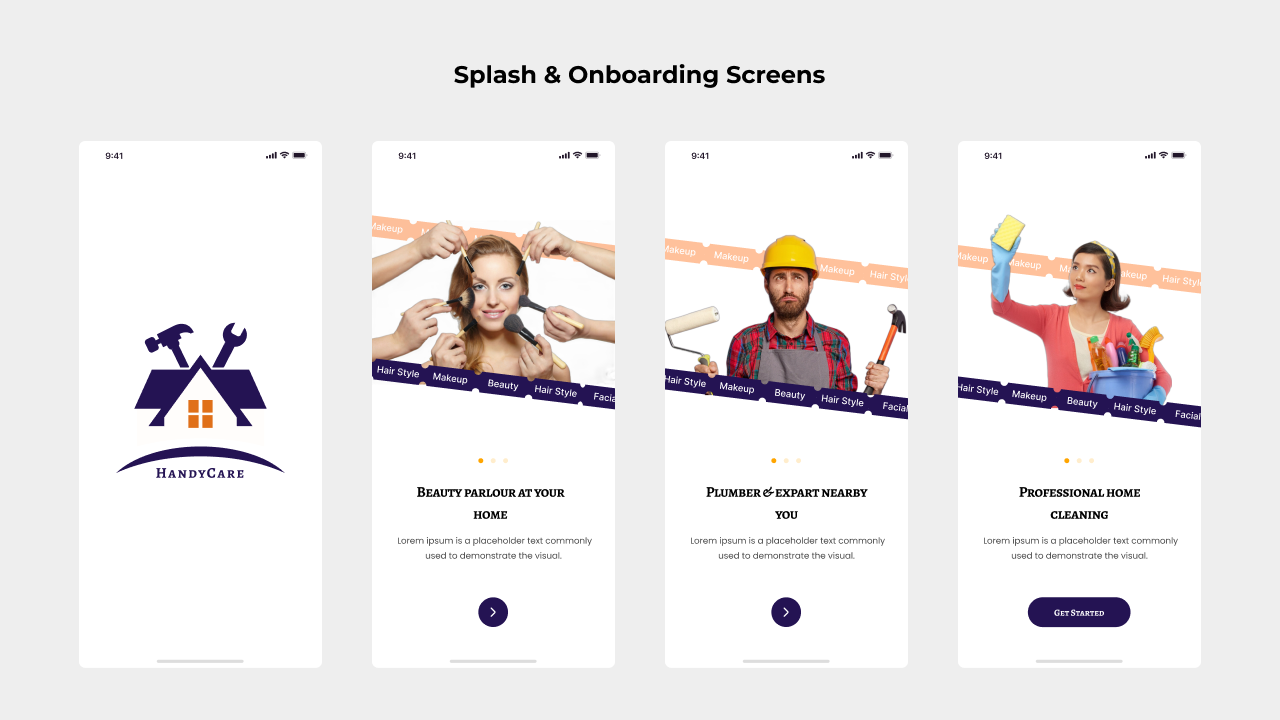 Homecare | Home Service Mobile App | React Native Template by codeforge0