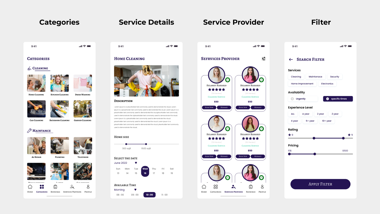 Homecare | Home Service Mobile App | React Native Template by codeforge0