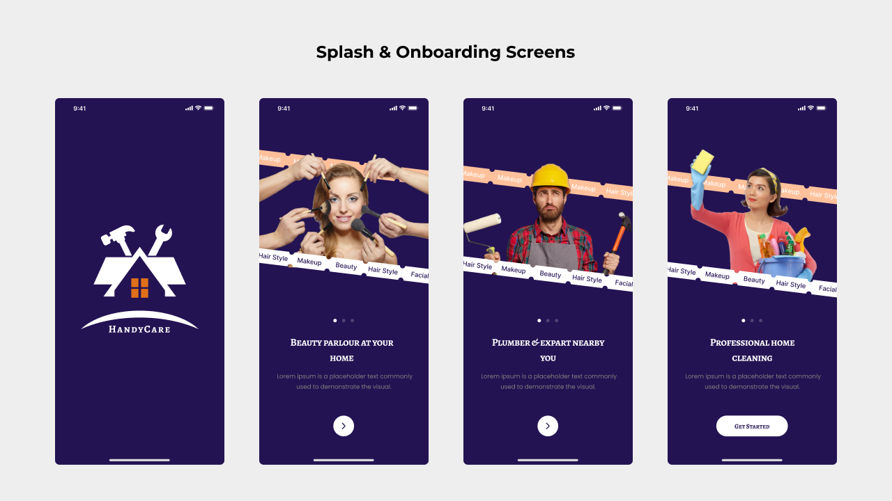 Homecare | Home Service Mobile App | React Native Template by codeforge0