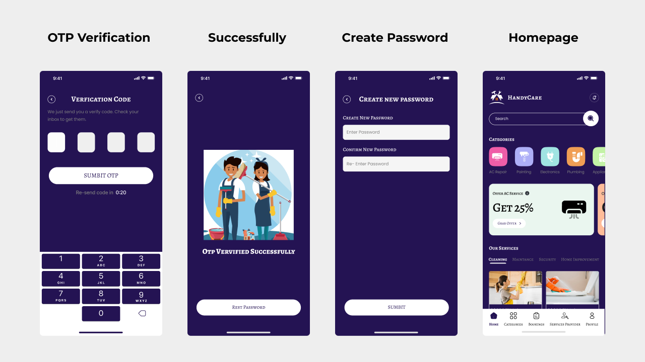 Homecare | Home Service Mobile App | React Native Template by codeforge0