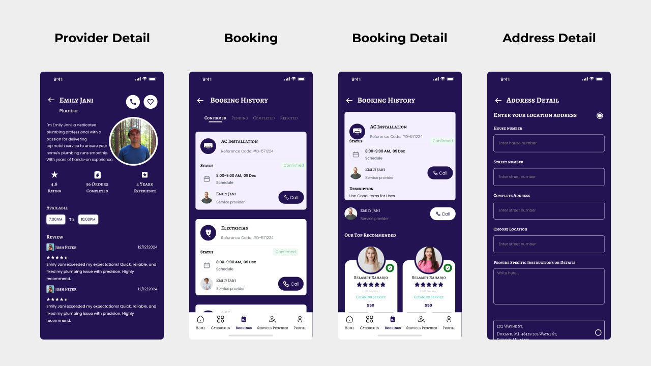 Homecare | Home Service Mobile App | React Native Template by codeforge0